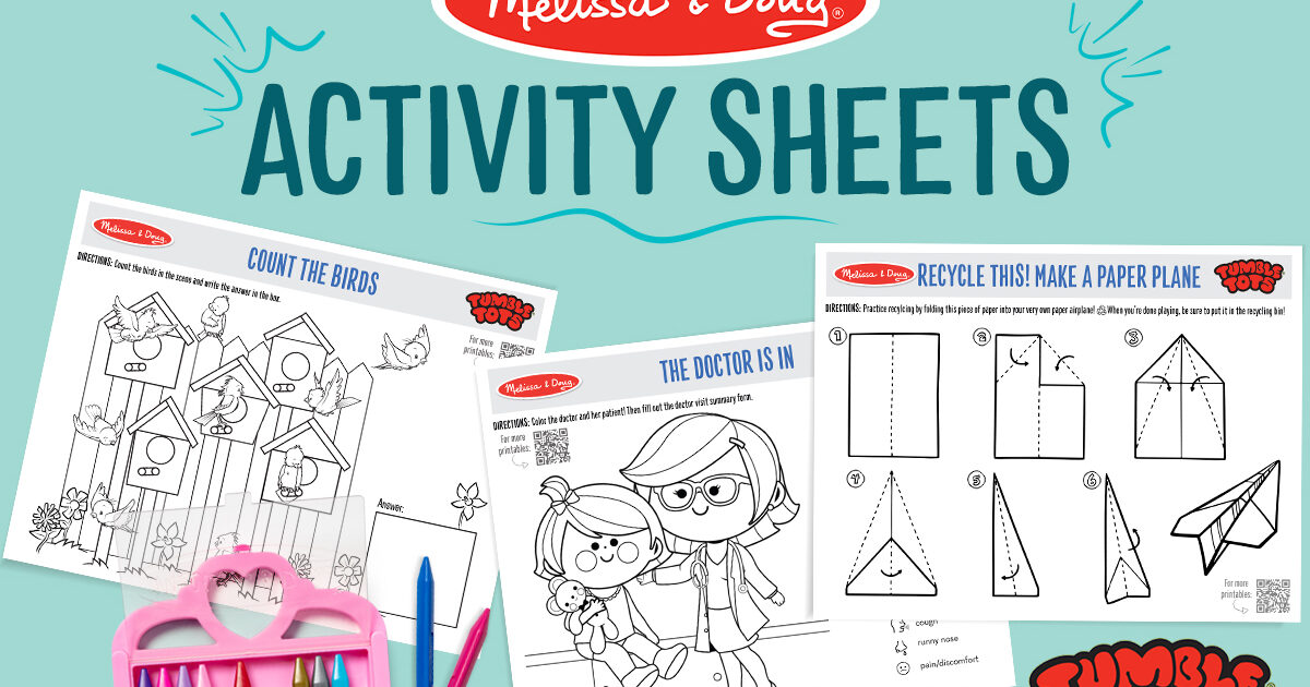 Melissa & Doug Activity Sheets | Right Start Online